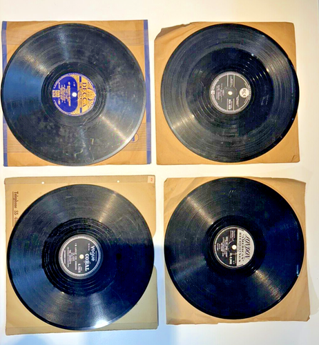 Rare Batch of 4 Vintage 78 RPM Shellac Records | eBay UK