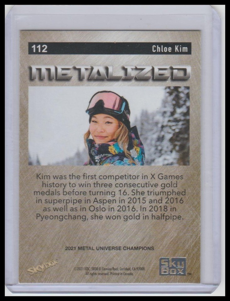 2021 SkyBox Metal Universe Champions #112 Chloe Kim Base | eBay