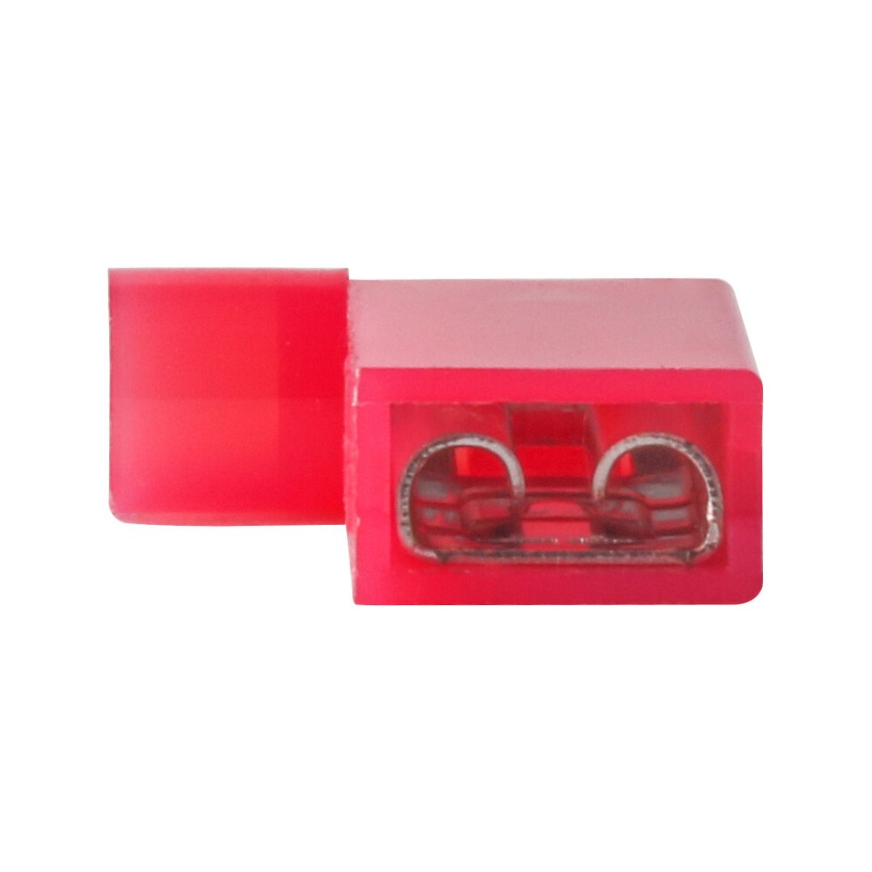 22-16 WIRE GAUGE NYLON FEMALE FLAG TERMINAL RIGHT ANGLE ELECTRICAL ...