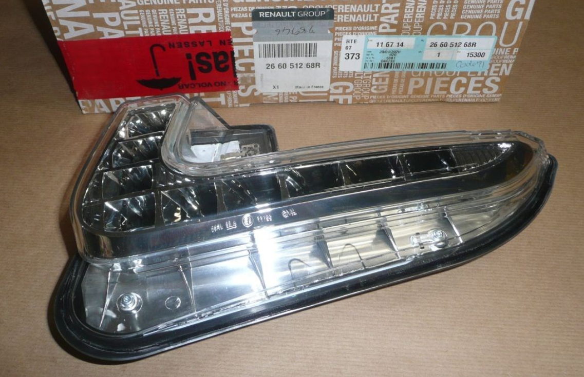 266051268R FEUX DIURNES LED AVANT GAUCHE ORIGINAL POUR RENAULT MEGANE ...