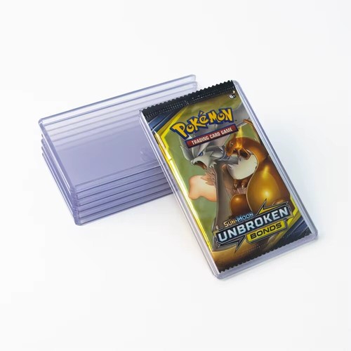10 x Booster Pack Toploaders/Sealed Promo Card/Hard Sleeve/Protector ...