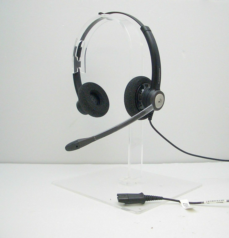 Plantronics Entera HW121N Binaural Noise-Canceling Office Headset New ...