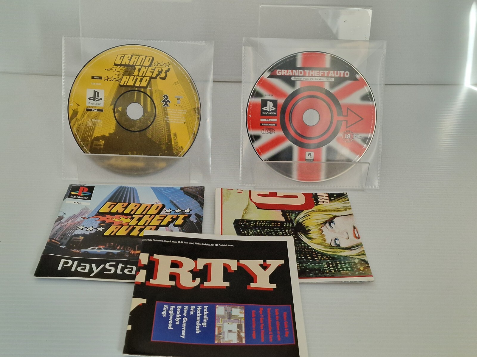 Grand Theft Auto & GTA London Playstation 1 PS1 Discs With Manual ...
