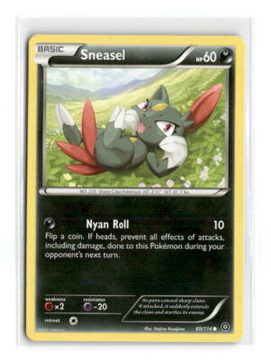 Sneasel - #60/114 - Pokemon TCG Card-LP | eBay