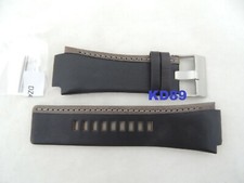 Dz4081 Dz4082 Dz4083 Genuine Diesel Dark Brown Leather Watch Strap Band ...