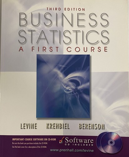 Business Statistics Textbook Third Edition Software By Levine Krehbiel ...