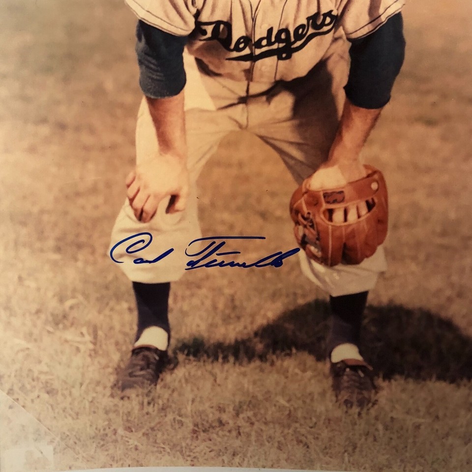 Carl Furillo Autographed Hand Signed 8x10 Photo Brooklyn Dodgers | eBay