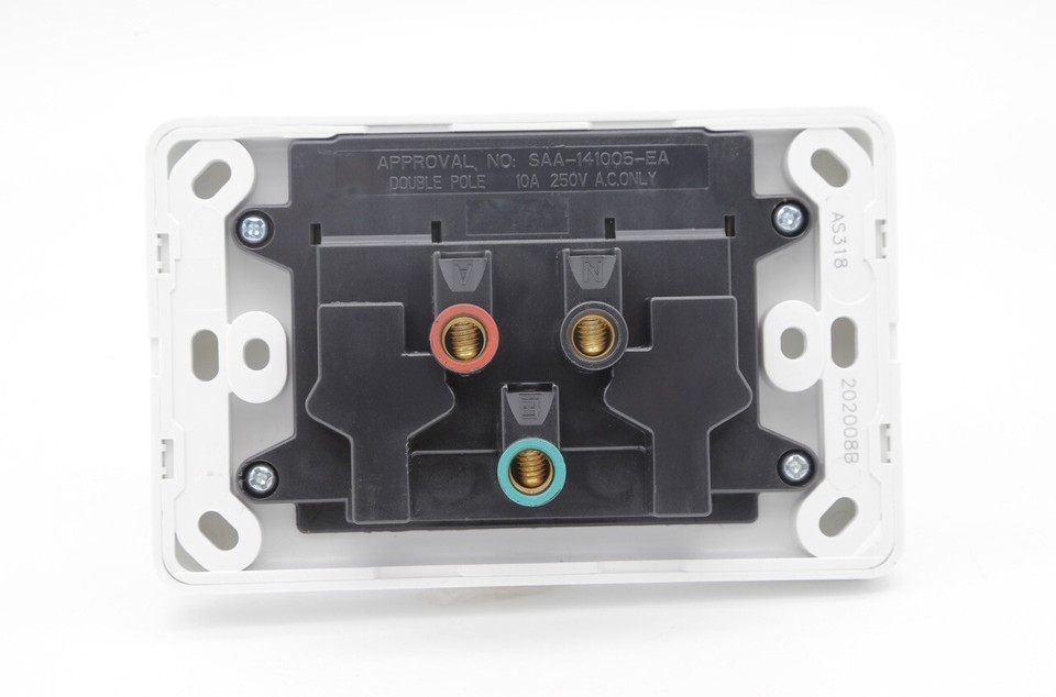 10 A Amp 240V Double Power Point Wall Socket outlet GPO light switch ...