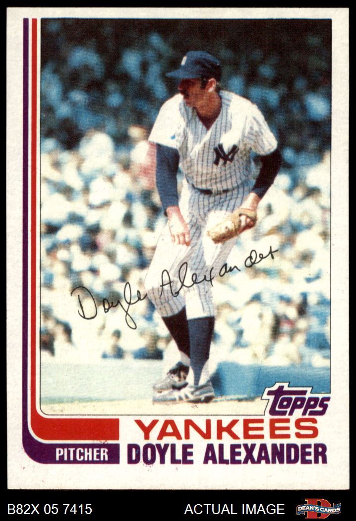 1982 Topps Traded #1 Doyle Alexander T Yankees 7 - NM B82X 05 7415 | eBay