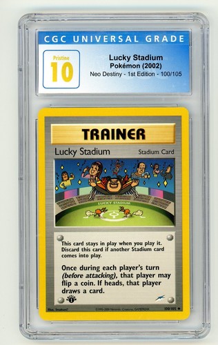 2002 Pokemon Lucky Stadium CGC 10 Neo Destiny 1st Edition 100/105 ...