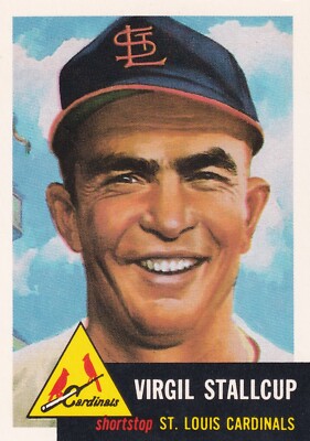 1991 Topps#180 Archives 1953 Virgil Stallcup St Louis +(Yes 3 Free ...