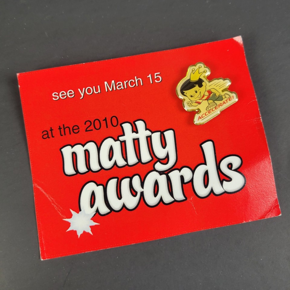 Mattel Toy Awards Matty Boy Mascot Collectible Pin 2009, 2010, 2011 LOT ...