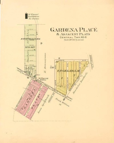 Map of Gardena Place, Missouri - St. Louis County, Missouri - 1909 | eBay