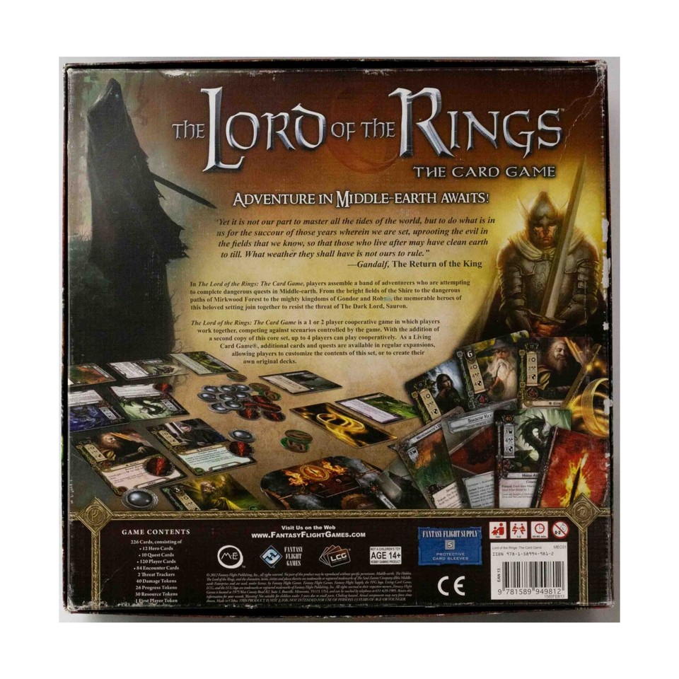 FFG LOTR LCG Lord of the Rings Card Game Collection #42 - Base Set ...