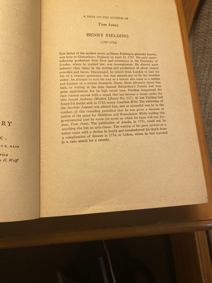 1940’s The History Of Tom Jones A Foundling By Henry Fielding - Modern ...