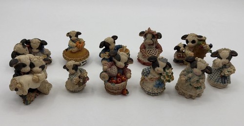 Vintage Mary’s Moo Moos Collectible Figurines Various Themes Lot of 11 ...