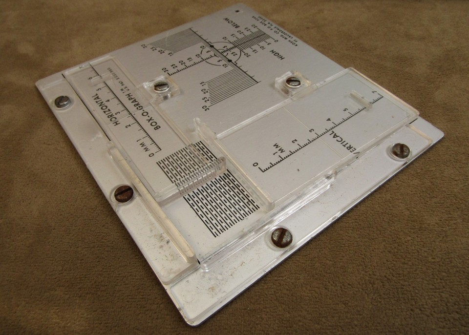 HOVOCO HOV OPTICAL CO DISTOMETER VERTEX & KOSH BOX-O-GRAPH LENSE ...
