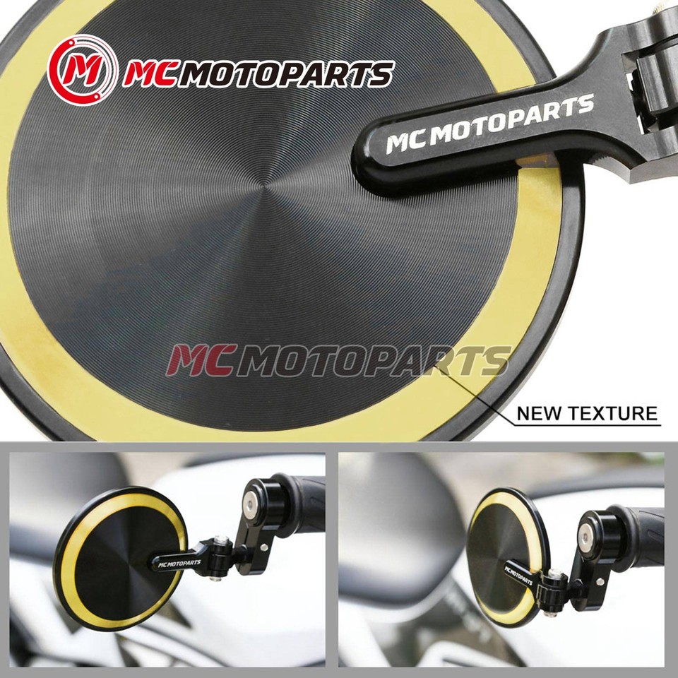 REBORN CNC Gold Folding Bar End Mirrors For Kawasaki Ninja 400 2018 ...