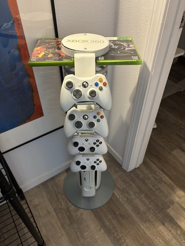 Microsoft Xbox 360 Metal 3ft Tower Storage Rack Display Console & Games ...