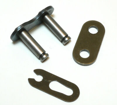 Black 428 MOTORCYCLE PIT DIRT BIKE / ATV QUAD JOINING DRIVE CHAIN SPLIT ...