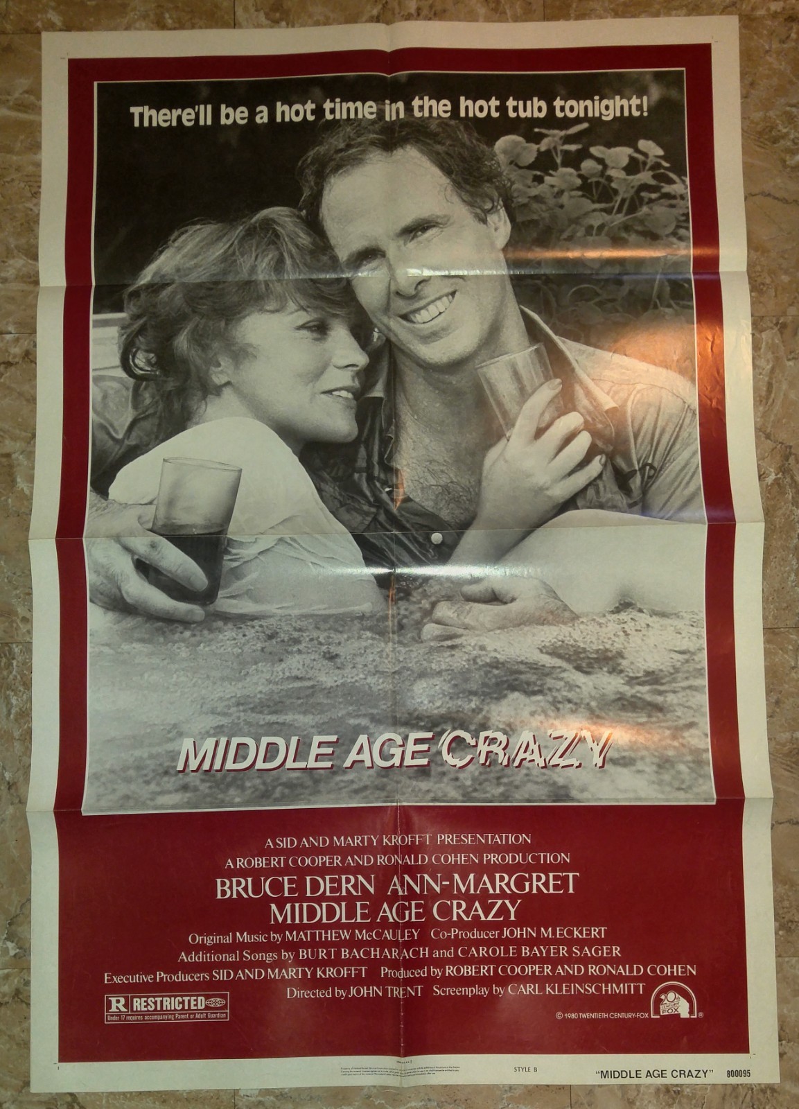 1980 MIDDLE AGE CRAZY 1-SH Movie Poster FN 6.0 Bruce Dern, Ann-Margret ...