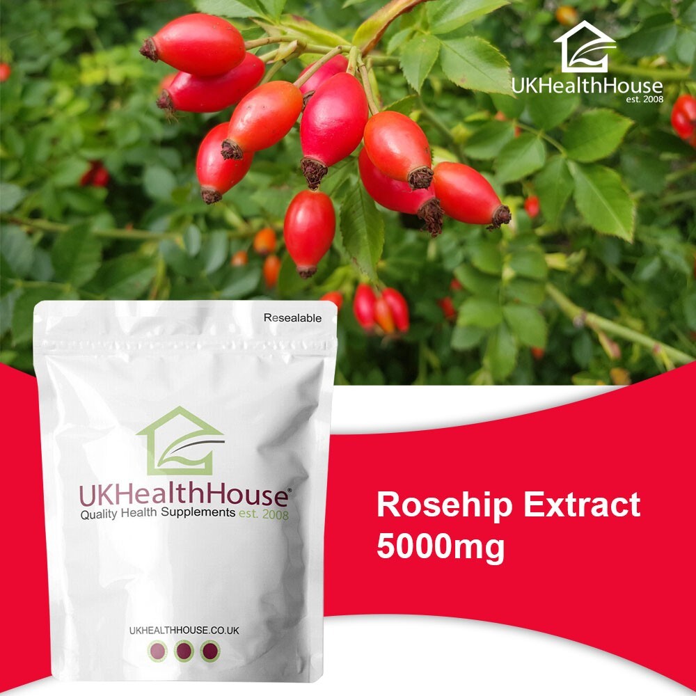 Rosehip Extract 5000mg Tablets Joint Health Arthritis Support ...