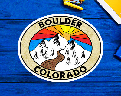 Boulder Colorado Decal Sticker Rocky Mountains 3.75" x 2.75" | eBay