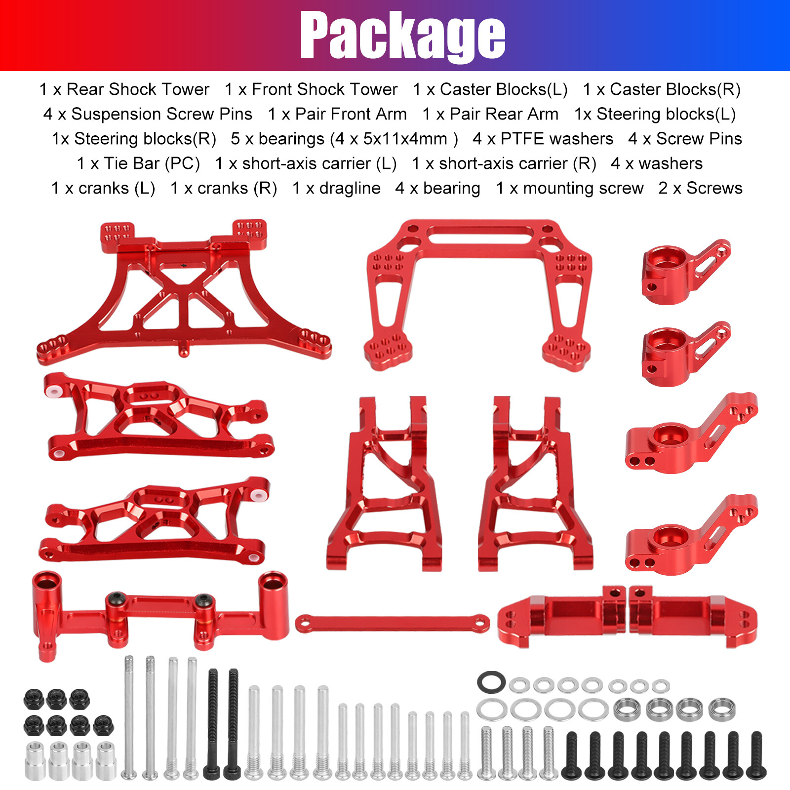 Metal Full Set RC Car Body Upgrade parts Kit For 1/10 TRAXXAS SLASH ...