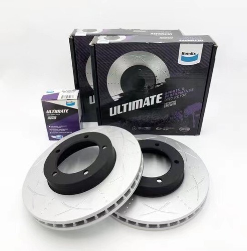 Bendix Ultimate Rear Disc Rotors + Brake Pads for Ford Falcon BA BF FG ...