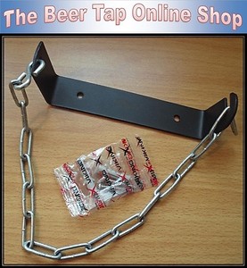 CO2 Beer Gas Cylinder Holder (For One Bottle) Steel Safety Wall Mount ...