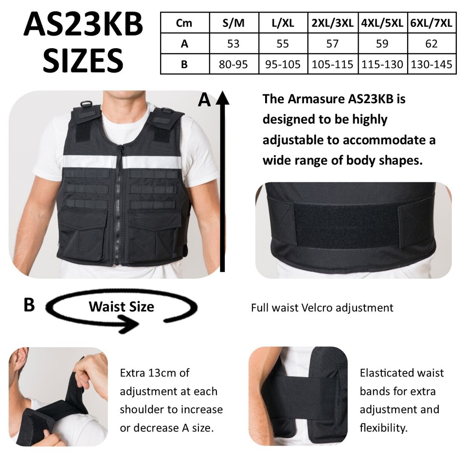 Security Stab Proof Vest NIJ I Protection (36J) Anti Stab Knifeproof ...