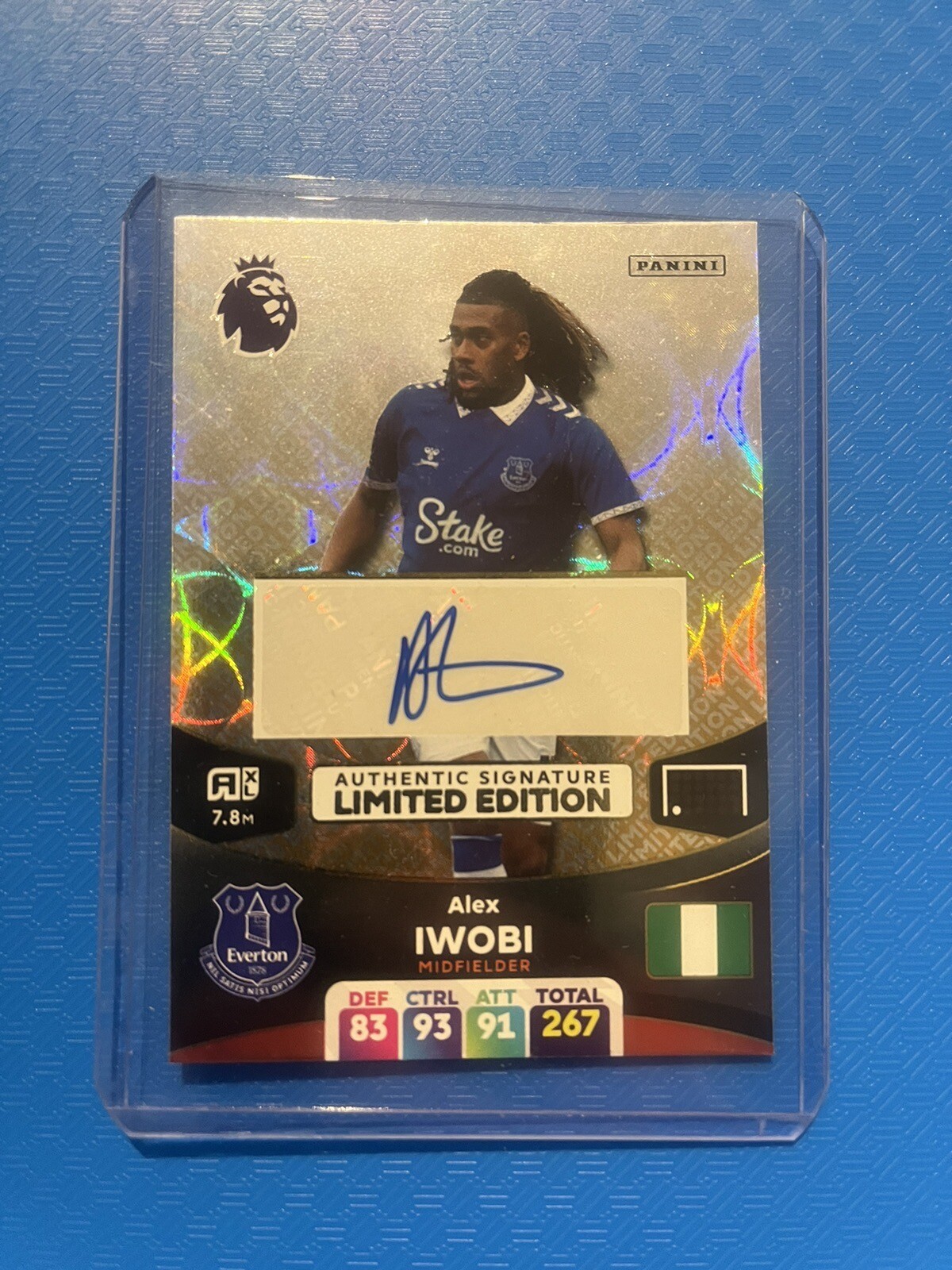 Panini Adrenalyn XL 23/2024 Alex Iwobi Authentic Signature Limited ...