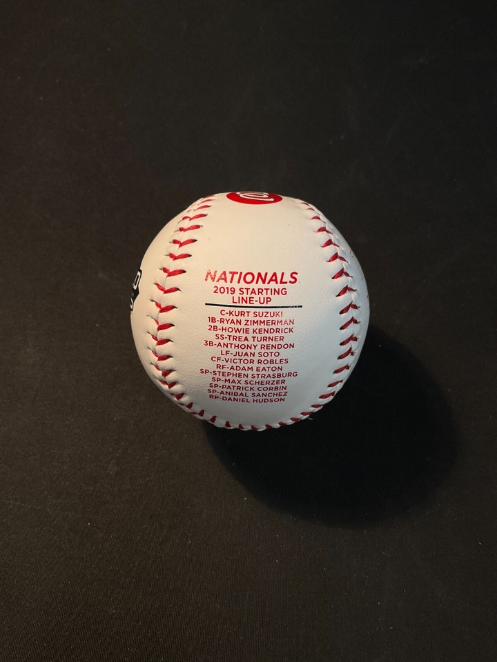 2019 World Series Starting Line-Ups Souvenir Collectible Baseball NEW ...