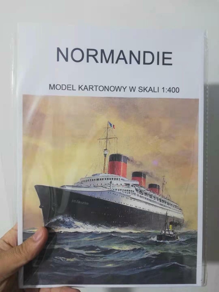 New DIY 1/400 France S.S. Normandie Ship Famous Ship 3D Paper Model ...