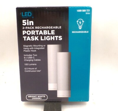 USB 5" RECHARGEABLE DIMMABLE UP TO 55 HOURS WHITE LED PORTABLE TASK ...