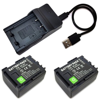 Battery Pack / Charger For Canon FS10 FS11 FS100 FS21 FS22 FS200 FS31 ...