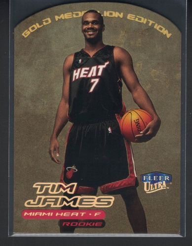 1999-00 Fleer Ultra Tim James RC #141G Gold Medallion Edition Miami ...