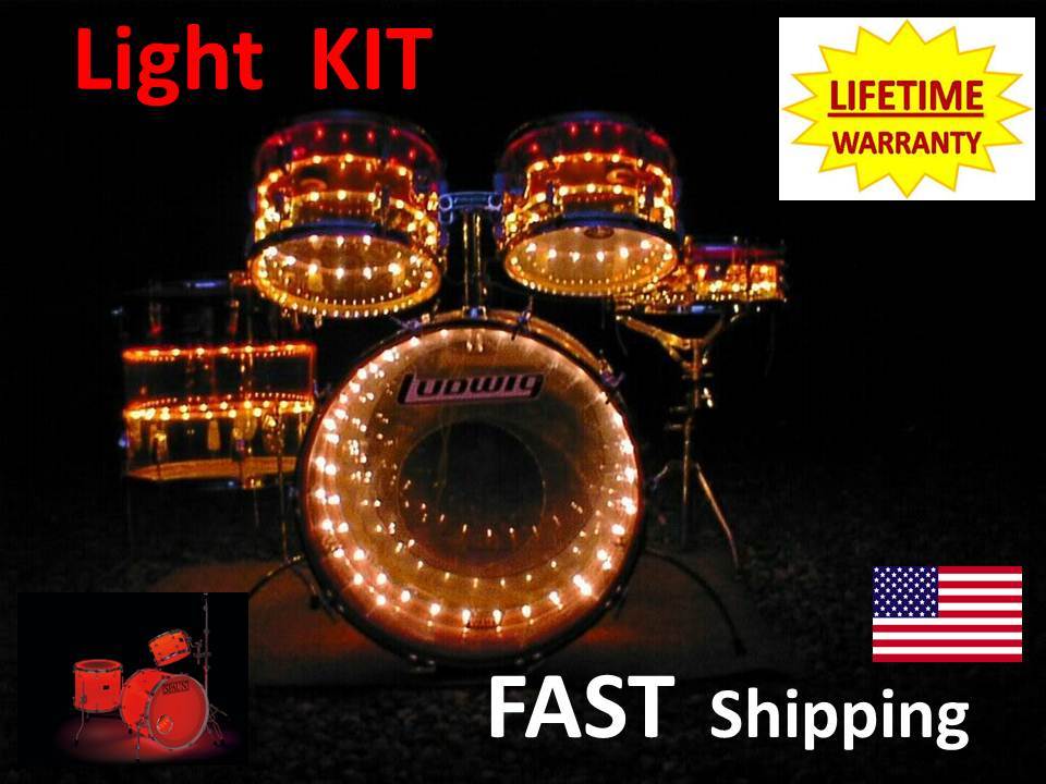LED Percussion Drum Kits - UNIVERSAL fit -- (300 lights total) -- axis ...
