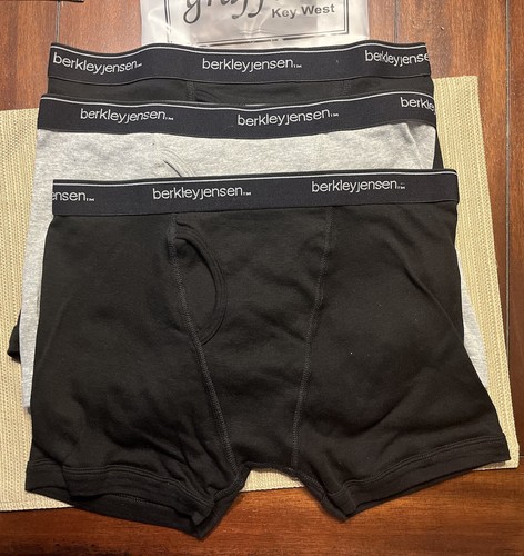 Lot Of 3 Pack Pair Berkley Jensen Boxer Brief Trunk Size Men’s Medium ...
