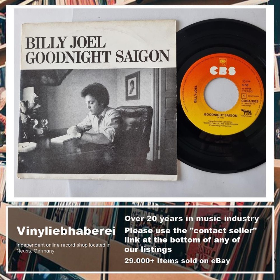 Billy Joel - Goodnight Saigon 7'' Vinyl Holland | eBay