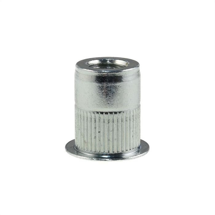 Qty 50 Zinc AL Series M5 Splined Nutsert 3.3 ~ 5.7mm Grip Range Rivnut ...