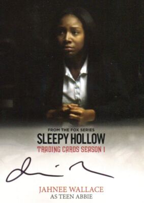 Sleepy Hollow Season One Jahnee Wallace as Teen Abbie JW Autograph Card ...