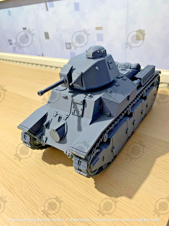 WW2 FRANCE RENAULT D2 MODEL 1938, APX-4, 3D PRINTED, MANY SCALES ...