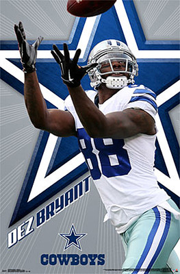 Dez Bryant DYNAMO Dallas Cowboys NFL Football Action Official 22x34 ...
