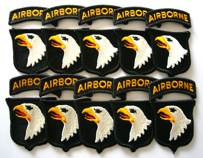 101st AIRBORNE DIVISION "Patch & Tab" SET DE 10 (Fabrication Actuelle ...