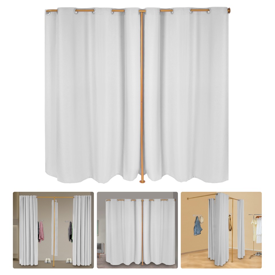 Clothing Store Corner Privacy Changing Room F-shaped for Two With ...