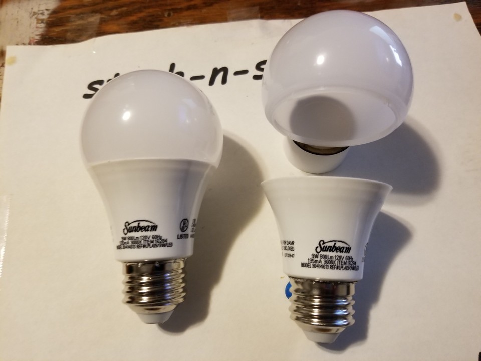 x 2 Light Bulb Hidden Storage Secret Diversion Stash *Non-Glass ...