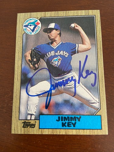 1987 Topps Jimmy Key Autograph Card Toronto Blue Jays | eBay