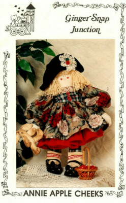 ANNIE APPLE CHEEKS from Ginger Snap Junction Raggedy Doll Craft Sewing ...
