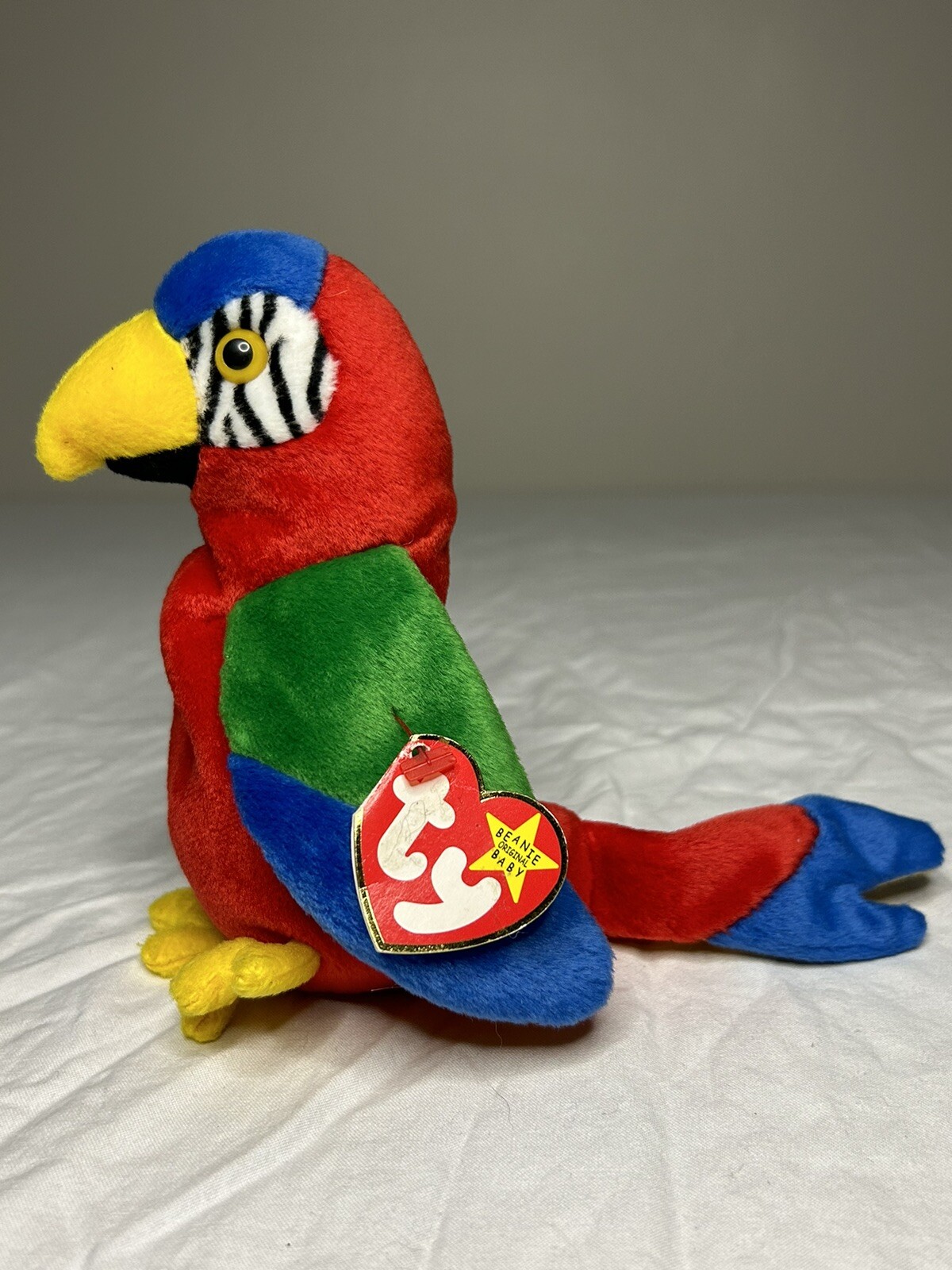Ty 4197 Beanie Baby Jabber The Parrot Tropical Bird W/ Tags 8421041978 ...